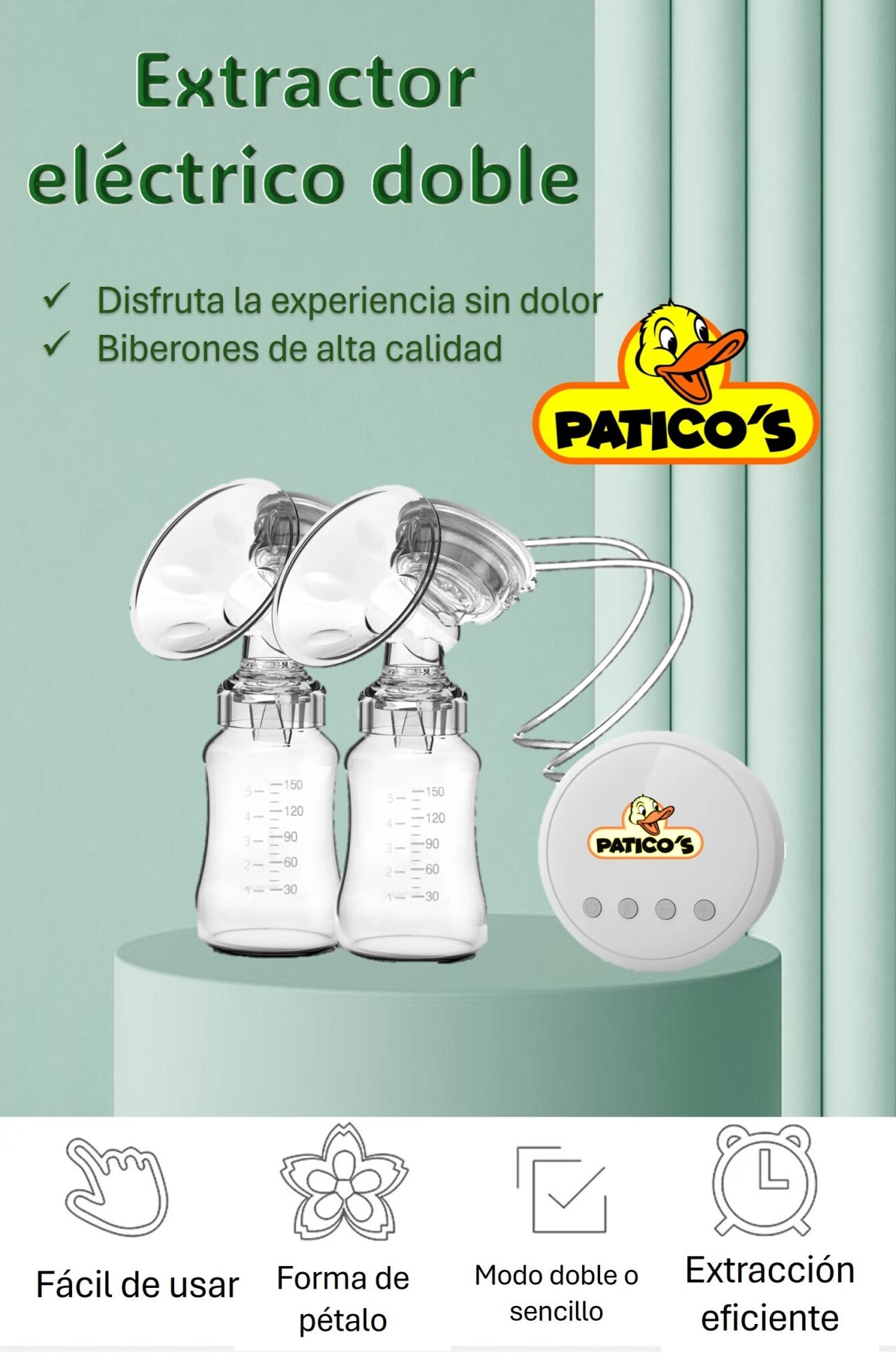 Extractor Eléctrico Doble Paticos